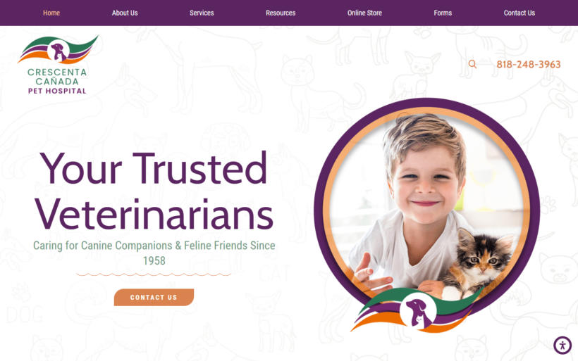 Veterinary Website Designs | 40 Best Veterinarian Websites